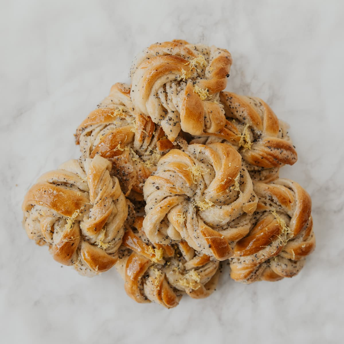Vegan Lemon Poppy Seed Buns | Cookies and Salt